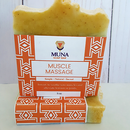 Muscle Massage Soap Bar | Muna Bath & Jewels